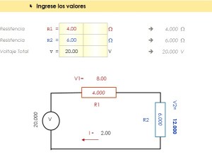 Divisor de Voltaje (Circuito Resistivo) - Excel Para Ingeniería